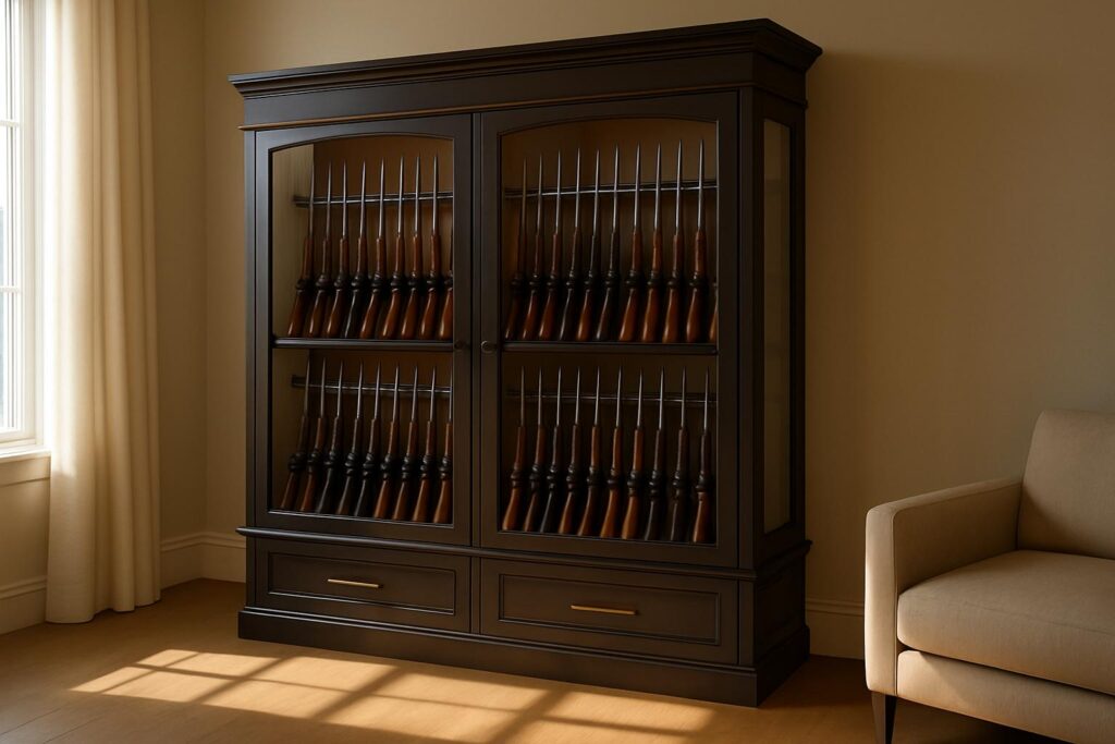 Custom Gun Cabinets Arizona | Gun Rooms & Hidden Storage | Stone Creek ...